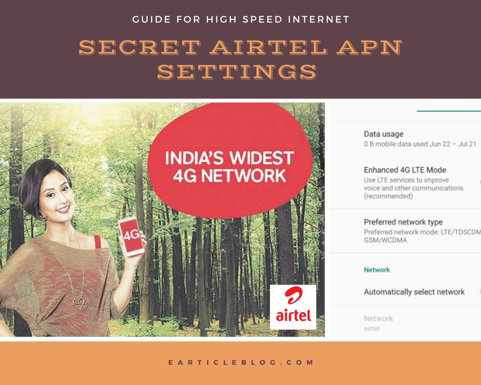 Secret Airtel APN Settings 2024-25 : Guide for High Speed Internet