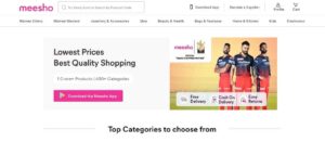 Meesho for PC: Free Download on Windows 11/10/7 Laptop