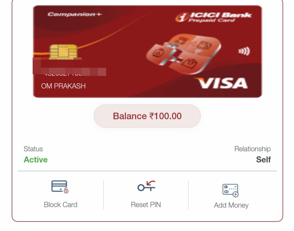 ICICI Companion Prepaid Card- Step By Step Guide To Apply For This Card