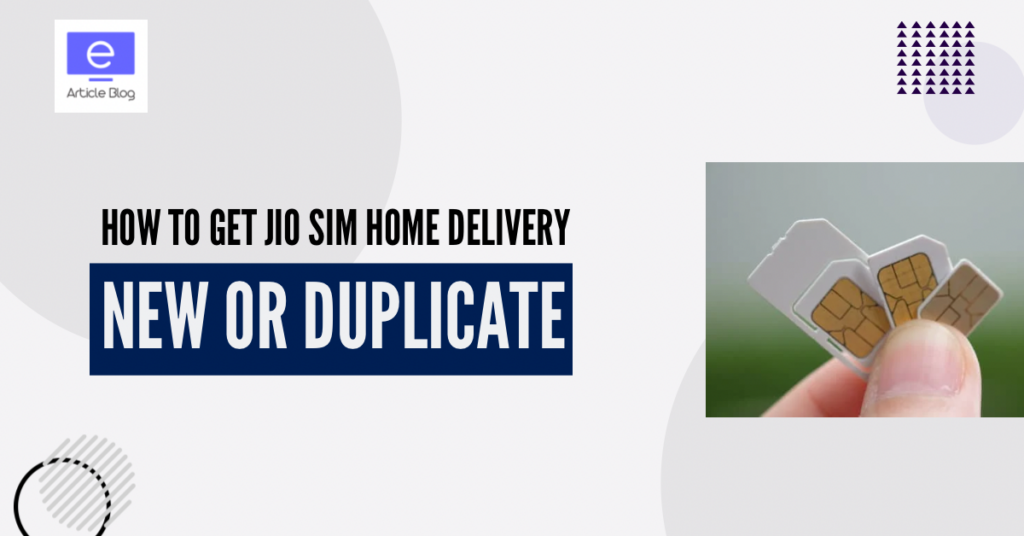 Jio Duplicate SIM: How to Take Same Number SIM when Lost?
