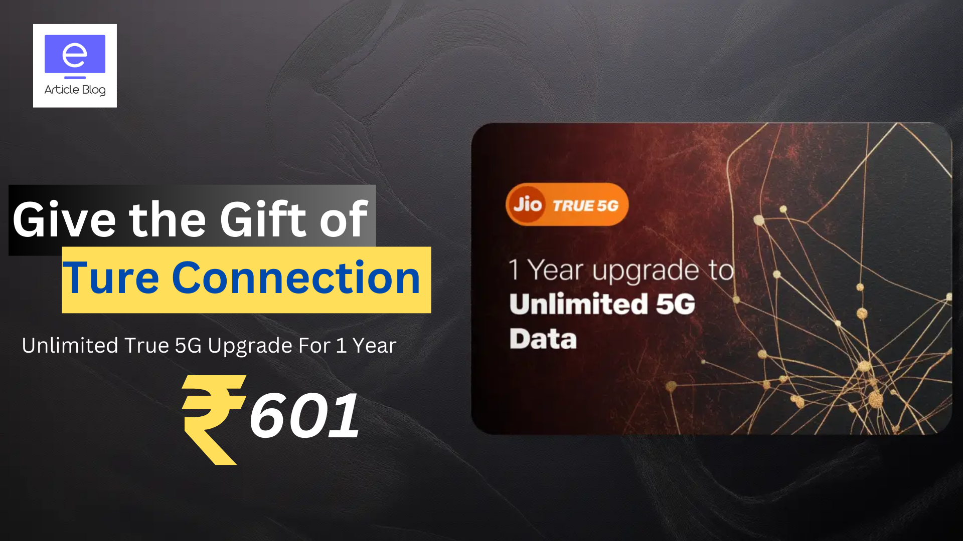 Jio 5G Unlimited Upgrade Plan | Get 1 Year Voucher at 601