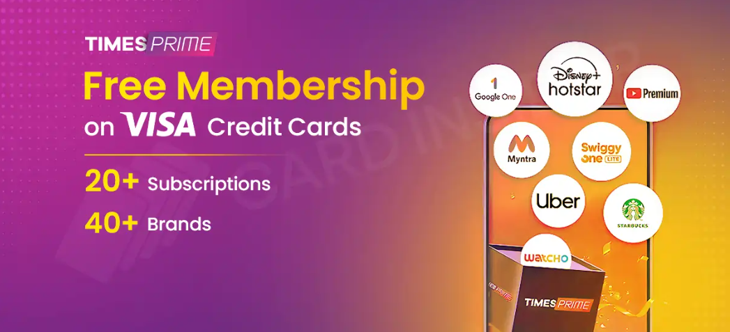 1 Year Free Times Prime Membership For Visa Card Users