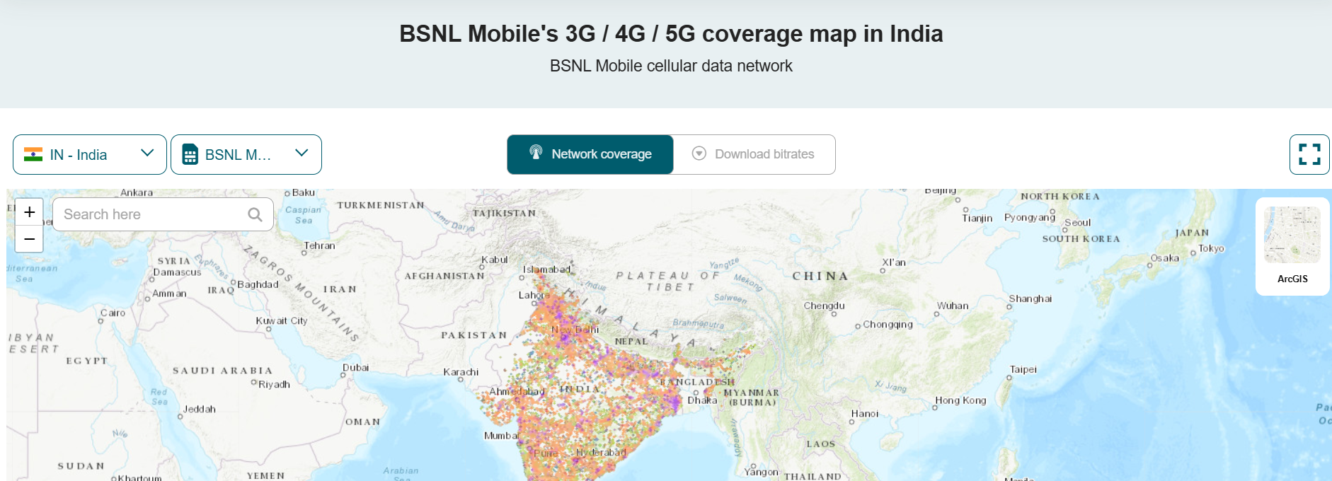 Check Network Coverage Map for Jio, Airtel, Vi & BSNL (Official)