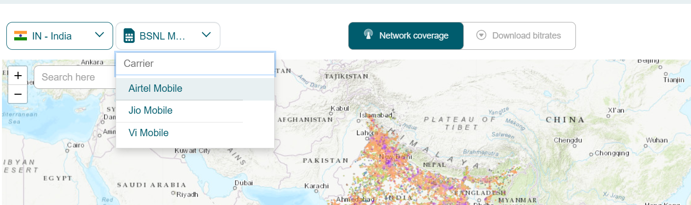 Check Network Coverage Map for Jio, Airtel, Vi & BSNL (Official)