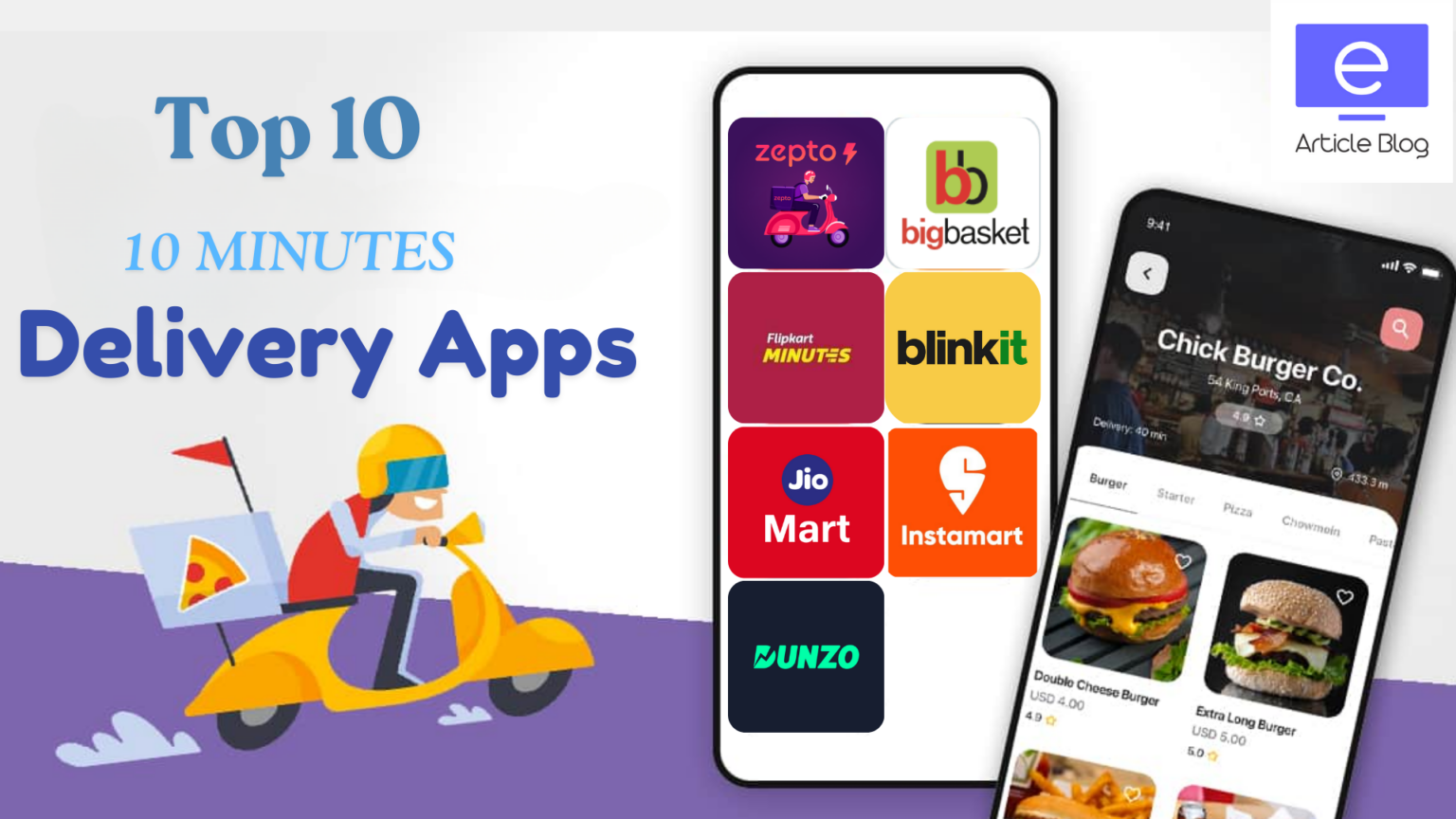 Best 10 Minutes Delivery App in India (Top 10 List)