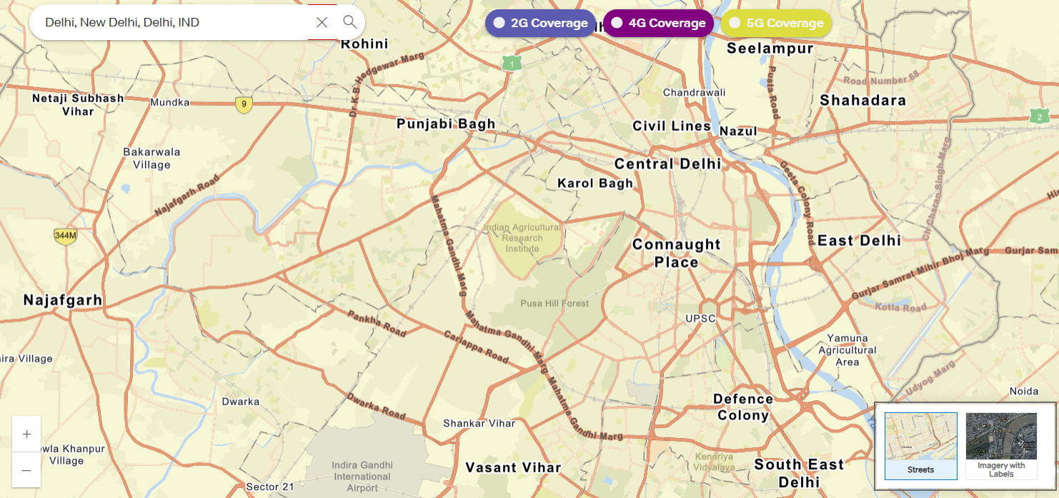 Check Network Coverage Map for Jio, Airtel, Vi & BSNL (Official)